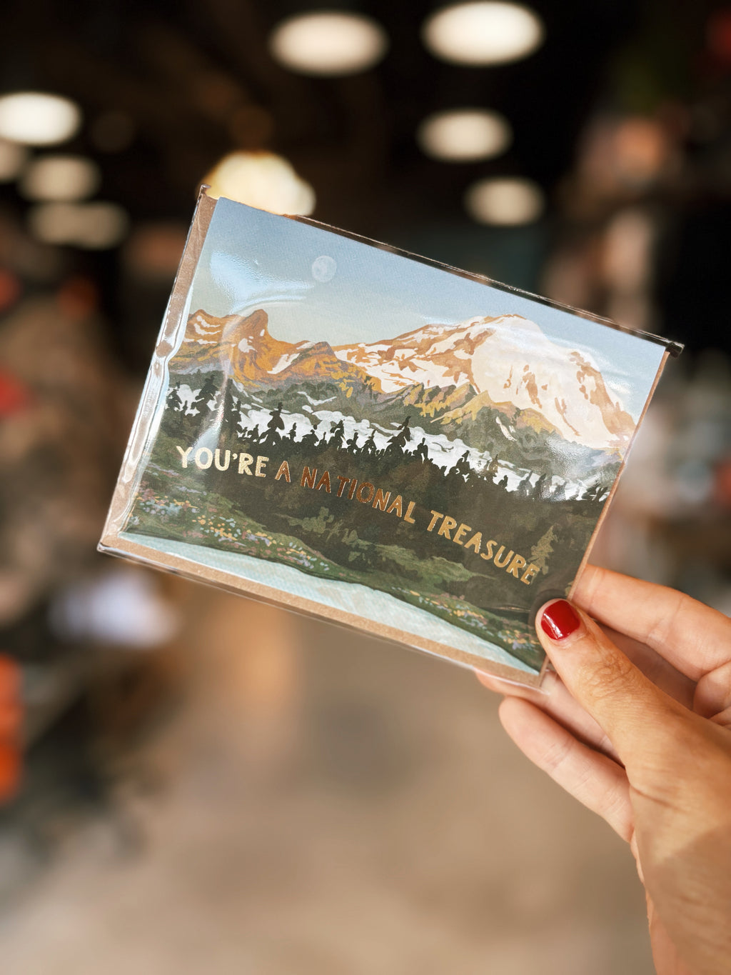 You're A National Treasure Landscape Greeting Card – citysupplyfayetteville