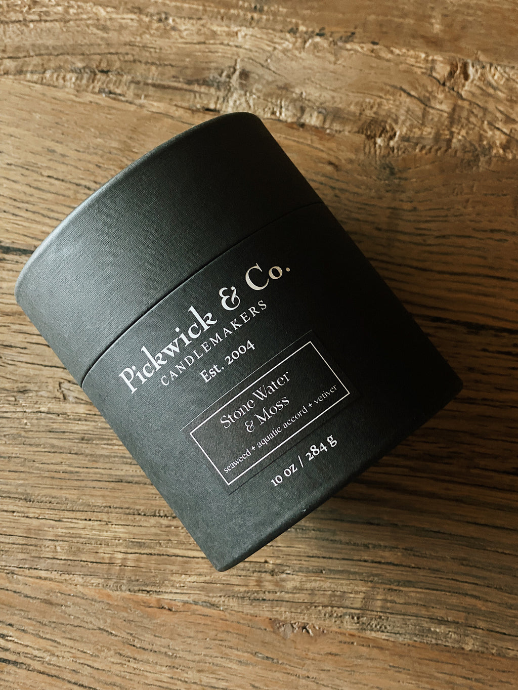 Pickwick + Co: Stone Water & Moss Candle – citysupplyfayetteville